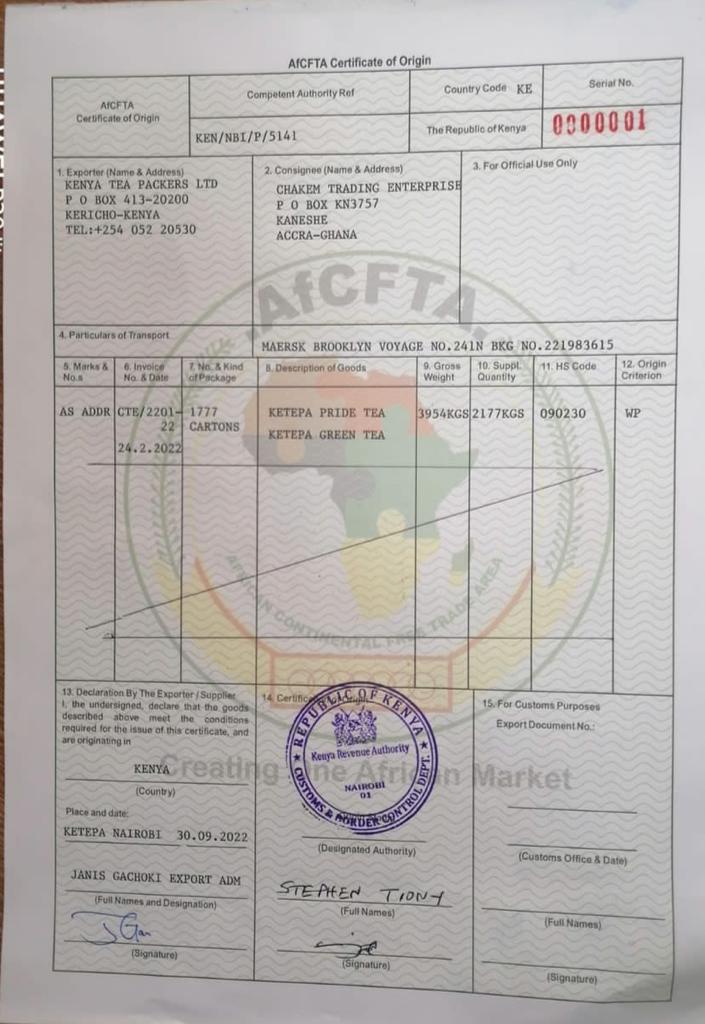 Procedure for Registering as an AfCFTA Exporter – AfCFTA NCO